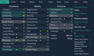 Football Manager Attributes | Learn How To Analyze